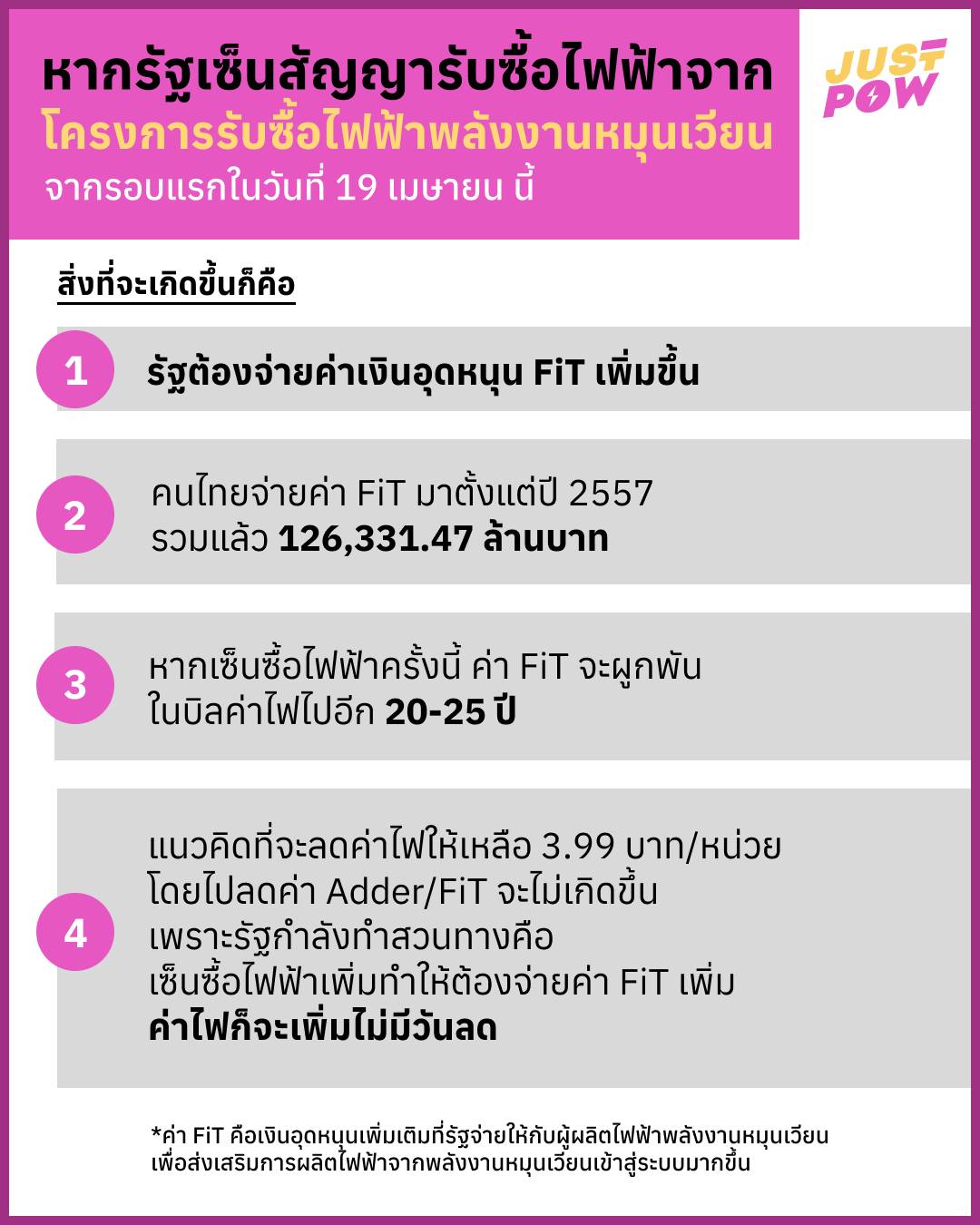 จะเกิดอะไรขึ้น เมื่อรัฐบาลเซ็นสัญญาซื้อไฟฟ้าพลังงานหมุนเวียนรอบแรก - JustPow